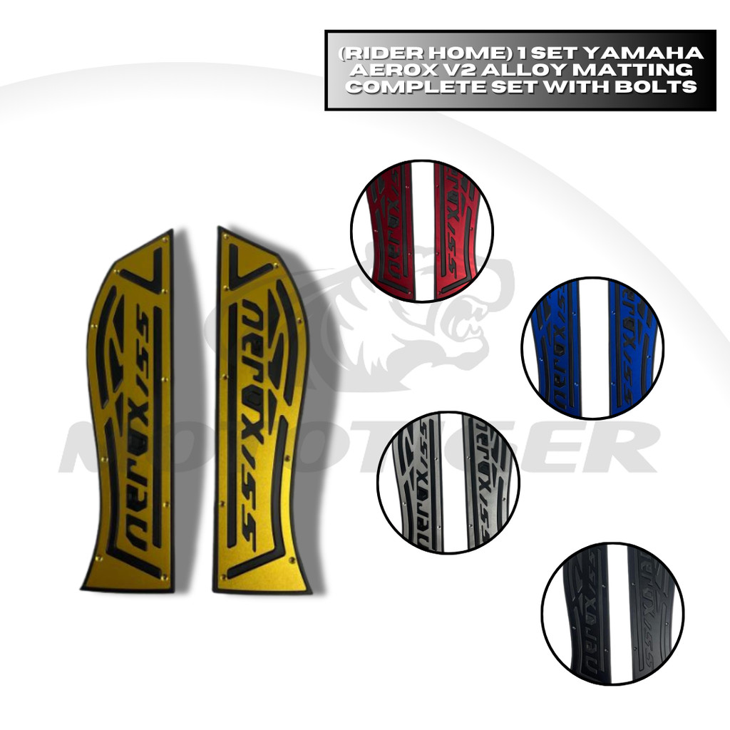 (RIDER HOME) 1 set Yamaha Aerox v2 Alloy Matting Complete Set with ...