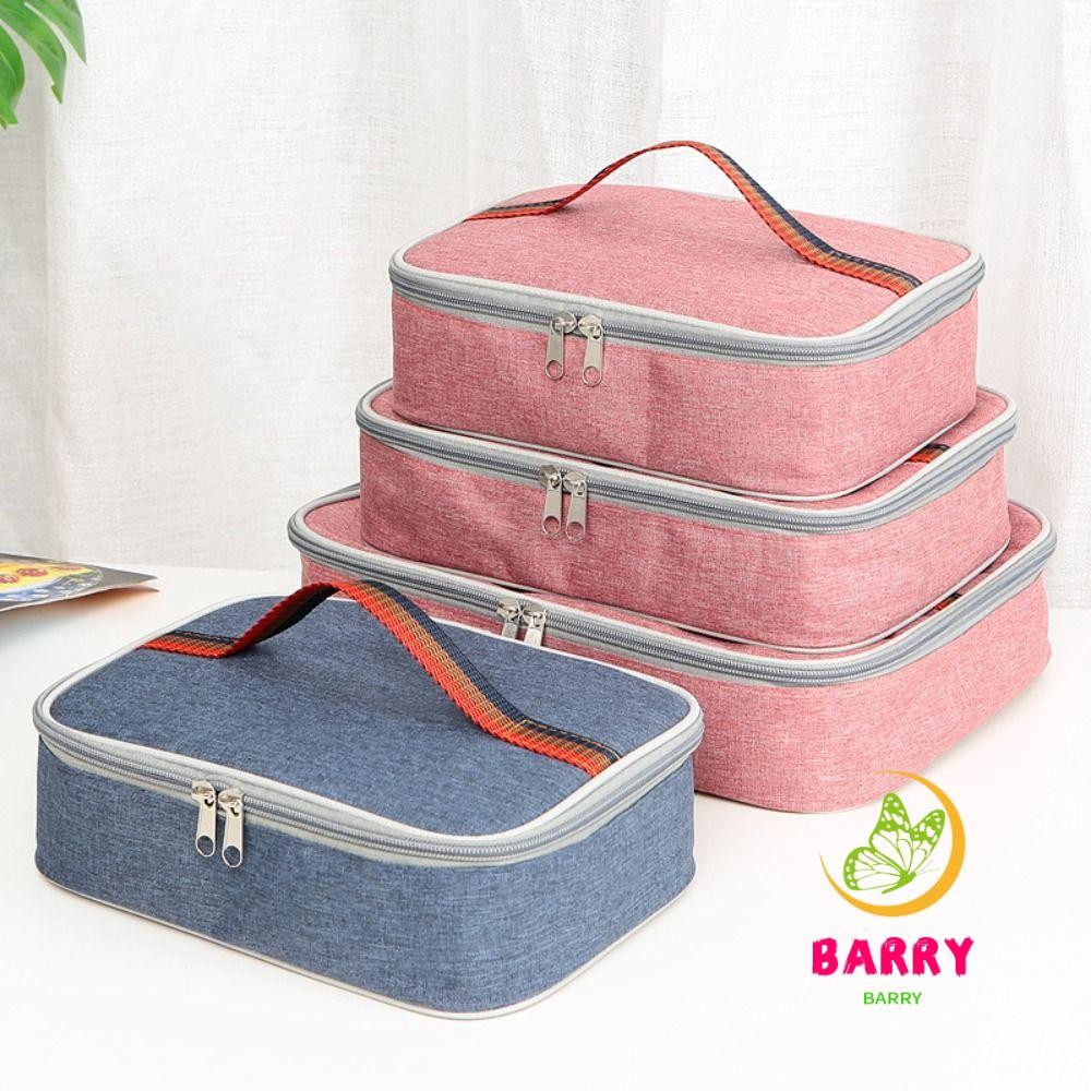 BARRY Lunch Box, Square Meal Container Cooler Lunch Bag, Soft Thermal ...