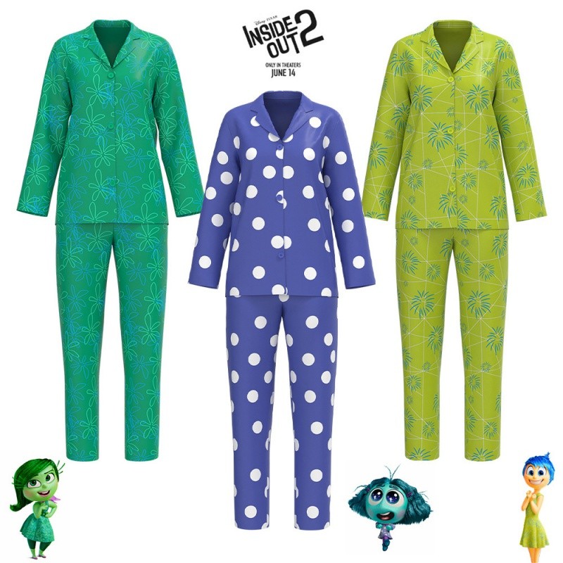 Inside Out 2 Cosplay costumes Joy Envy cosplay home wear Summer Ice ...