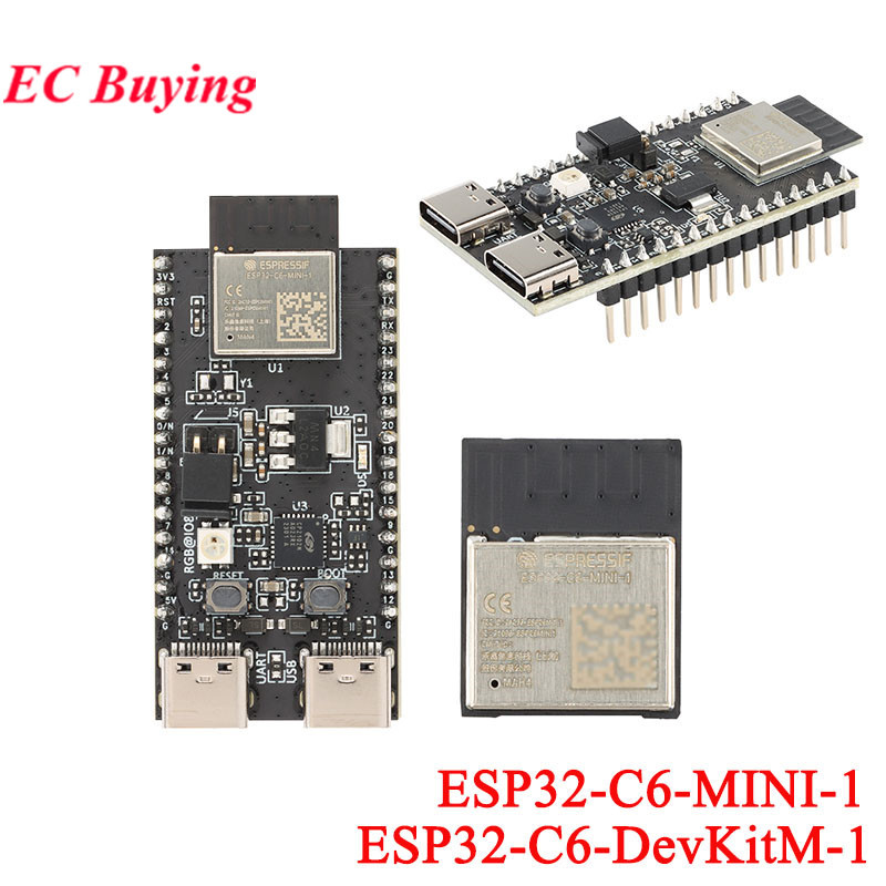 ESP32-C6-DevKitM-1 ESP32-C6-MINI-1 WiFi Wireless Development Board ESP32-C6 2.4GHz Wi-Fi 6 BLE5 ...