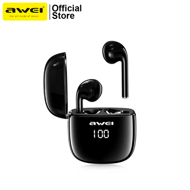 Awei T28P/T28 TWS Earbuds Stereo In Ear Earphones Wireless Headphone W ...