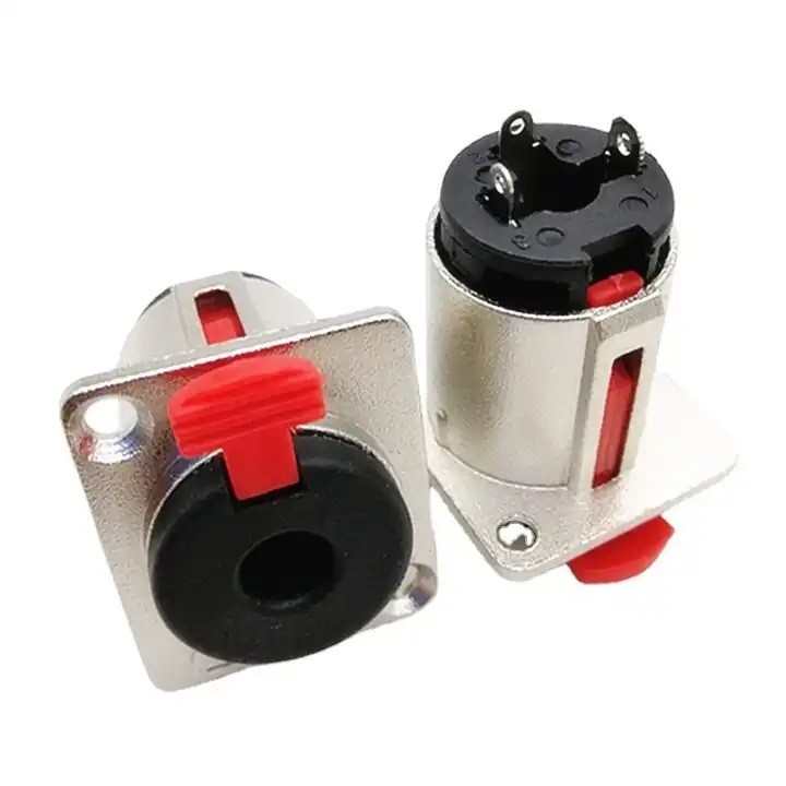 Per Piece Female TRS 1/4" Socket Jack Panel Mount Mic Cable Audio ...