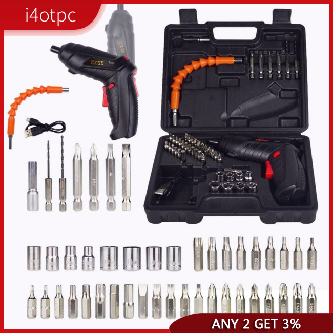 i4otpc 48 In 1 Cordless Electric Screwdriver Rechargeable Ergonomically ...