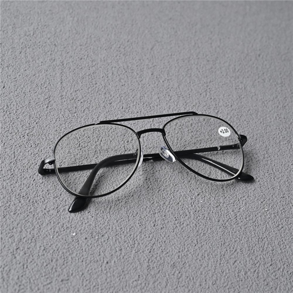 Fashion Aviator Glasses For Men Style Anti Radiation Grade Metal ...