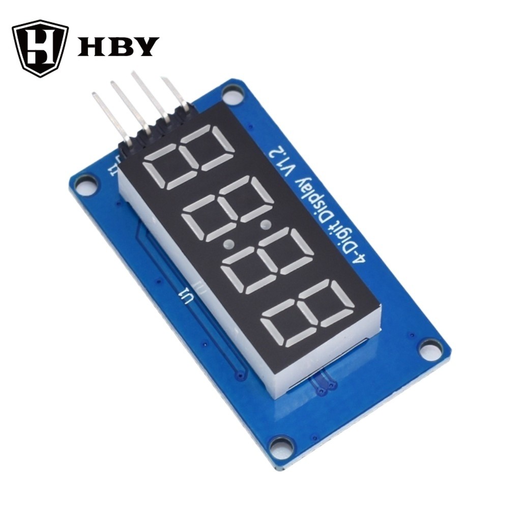 4 Bit TM1637 7 Segments Digital Display Tube Red 4-Digit LED Display ...
