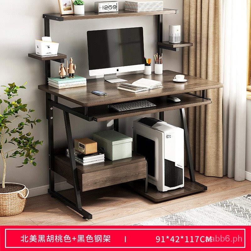 Computer Desk Desktop Office Simple Plate E-Sports Table and Chair Suit ...