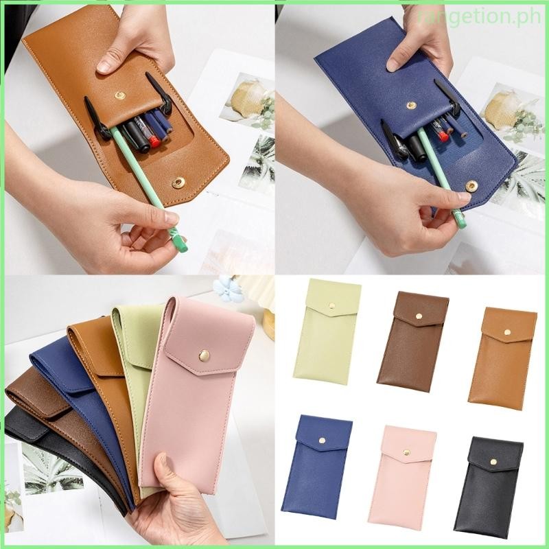 RAN Leather Pen Case Fountain Pen Pouches Leather Pen Holder Sleeve 6-7 ...