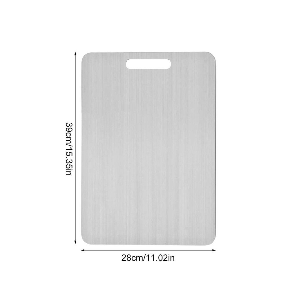 304 Stainless Steel Chopping Board Heavy-Duty Dual Sided Kitchen ...