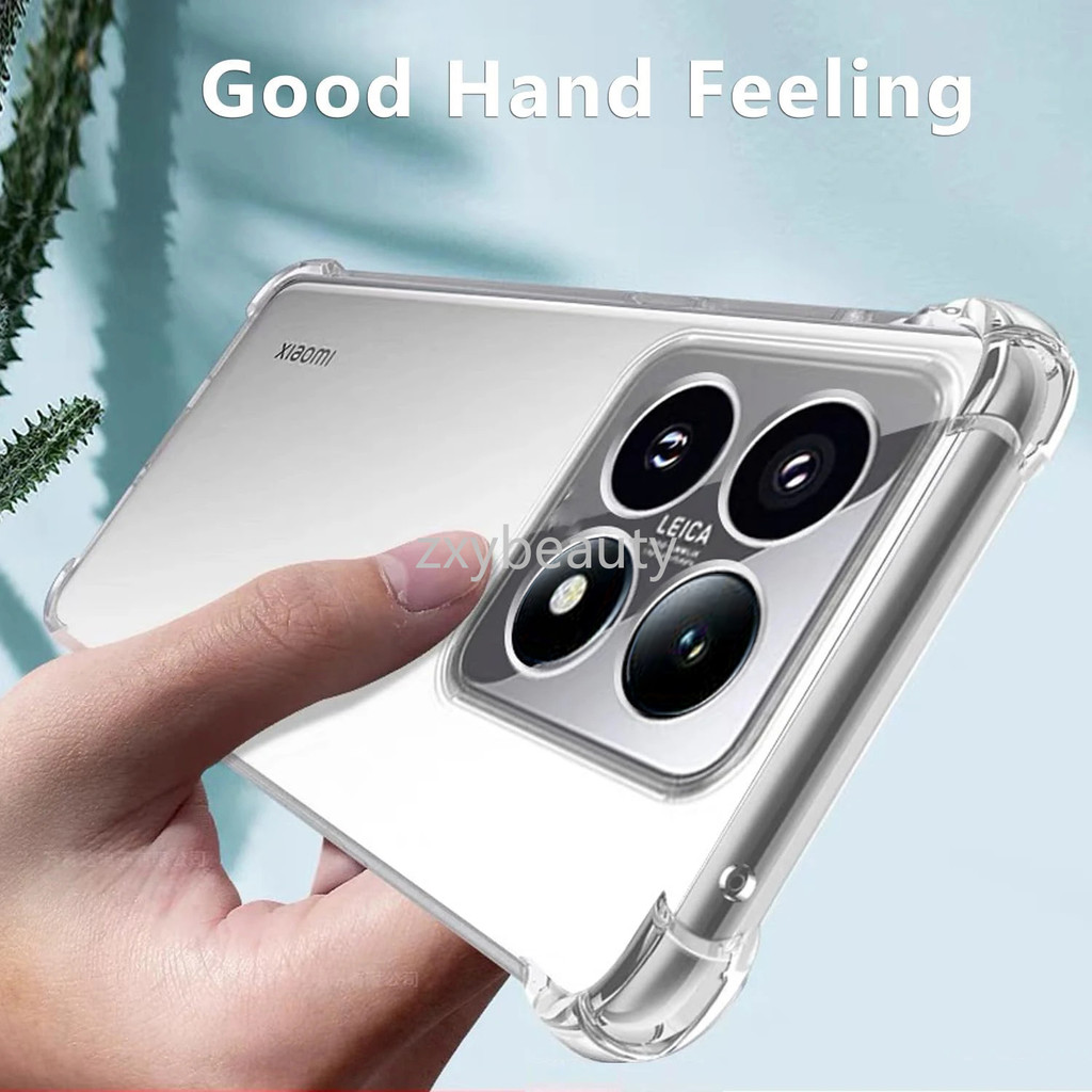 Xiaomi 14T Pro 5G 2024 Case Clear Airbag Transparent Anti-Fall Protect ...