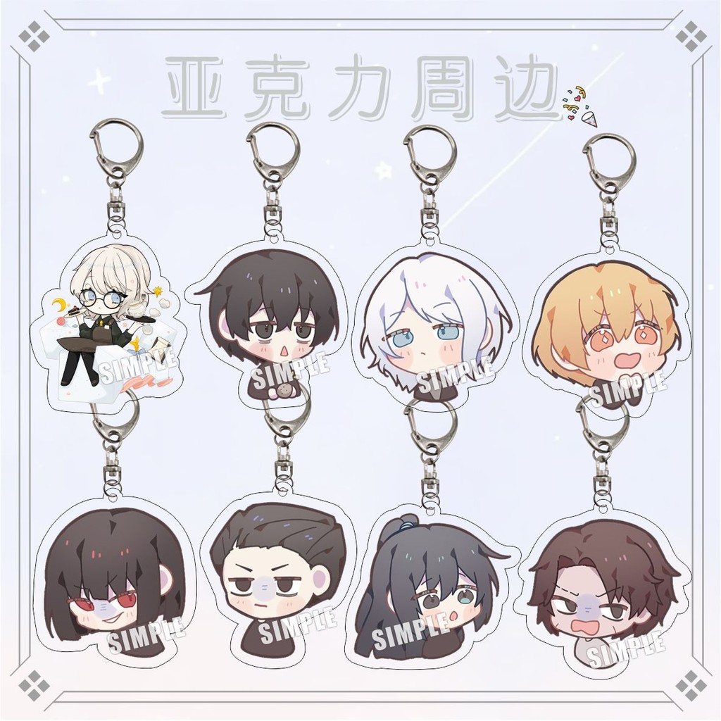 Limbus Company Anime KeyChain Lobotomy Corporation Men Key Chain for ...