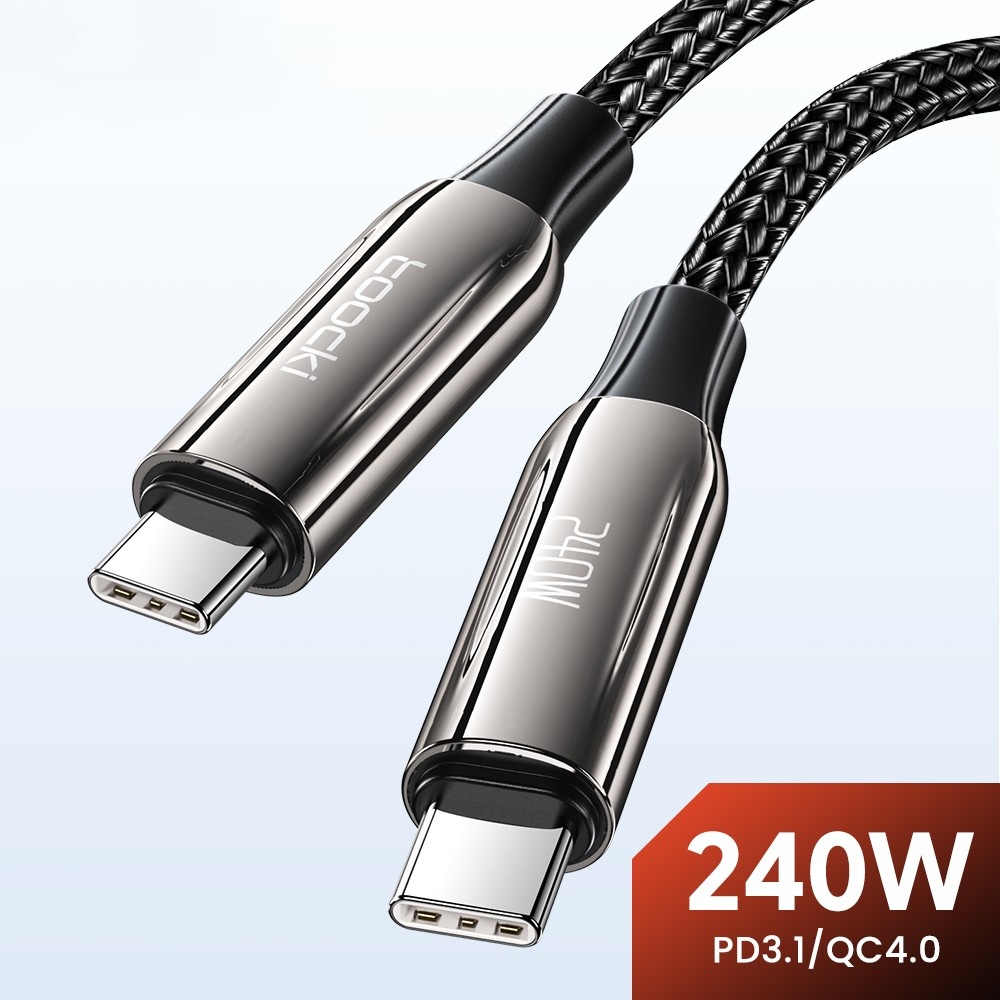 240W Type C To Type C Cable PD3.1 Fast Charge USB-C To USB-C Cable For ...