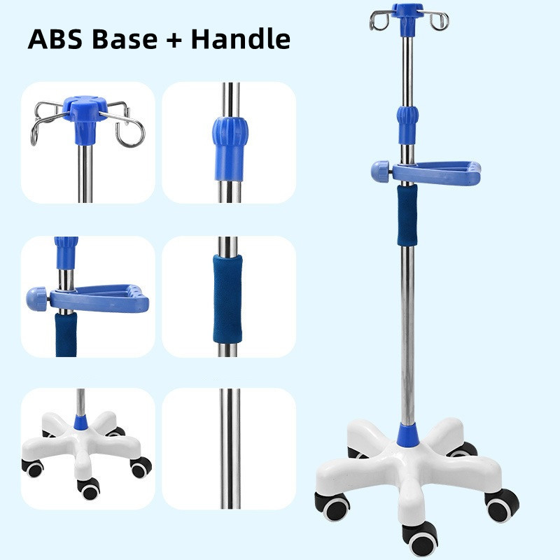 Adjustable IV stand with ABS mobile infusion stand Suitable for ...