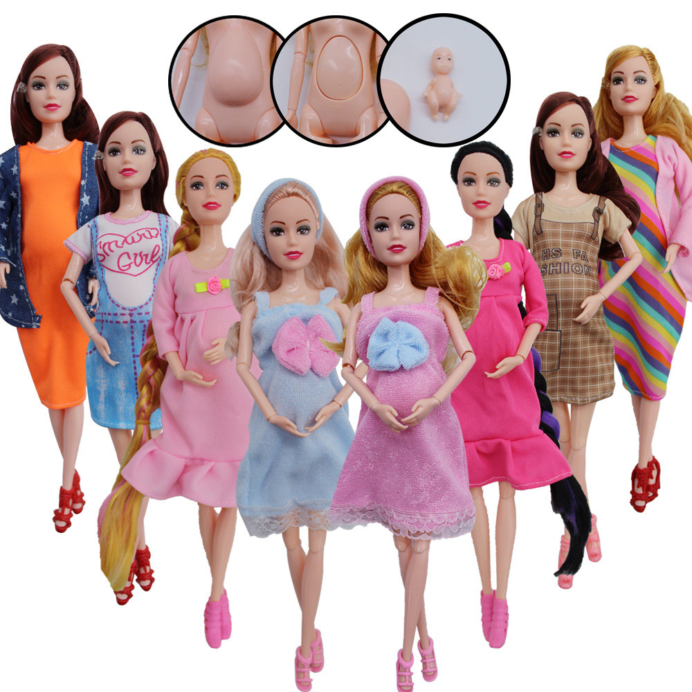 30cm Multifunctional Articulated Joint, Pregnant Barbie Gives Birth ...