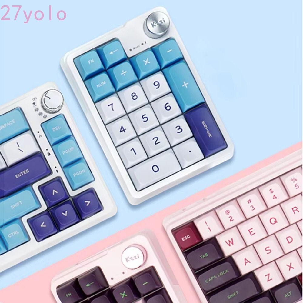 YOLO 2.4G Wireless Numeric Keyboard, Mechanical Feel Digit Computer ...