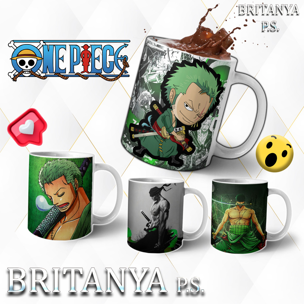RORONOA ZORO ONEPIECE ANIME MUG DESIGN | Shopee Philippines