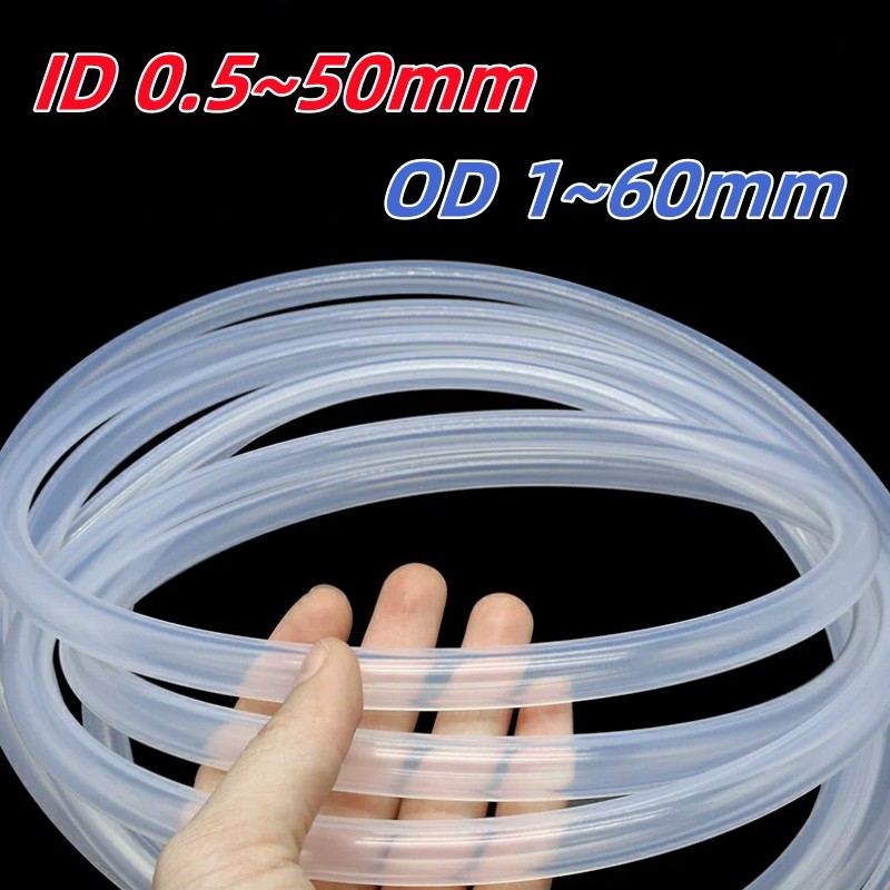 Transparent Food Grade Silicone Tube ID 0.5~50mm OD 1~60mm Flexible Rubber Hose Aquarium Soft ...