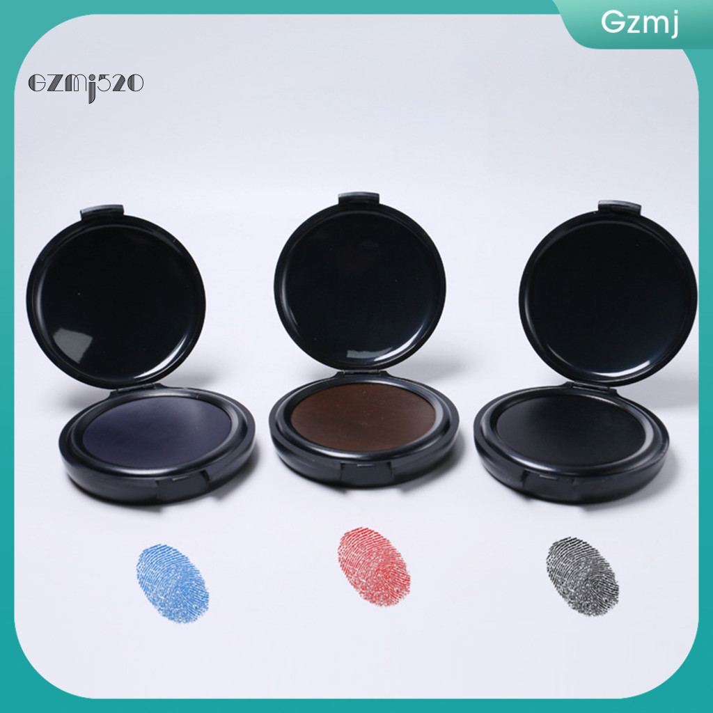 Gzjjx Bright Color Fingerprint Ink Pad Portable Waterproof Fingerprint ...