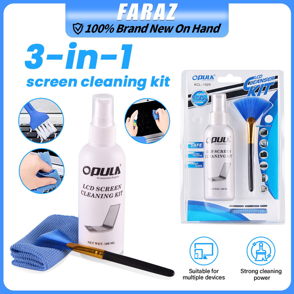 3 IN 1 Computer Cleaning Kit TV Screen Cleaner Laptop Screen and LCD ...