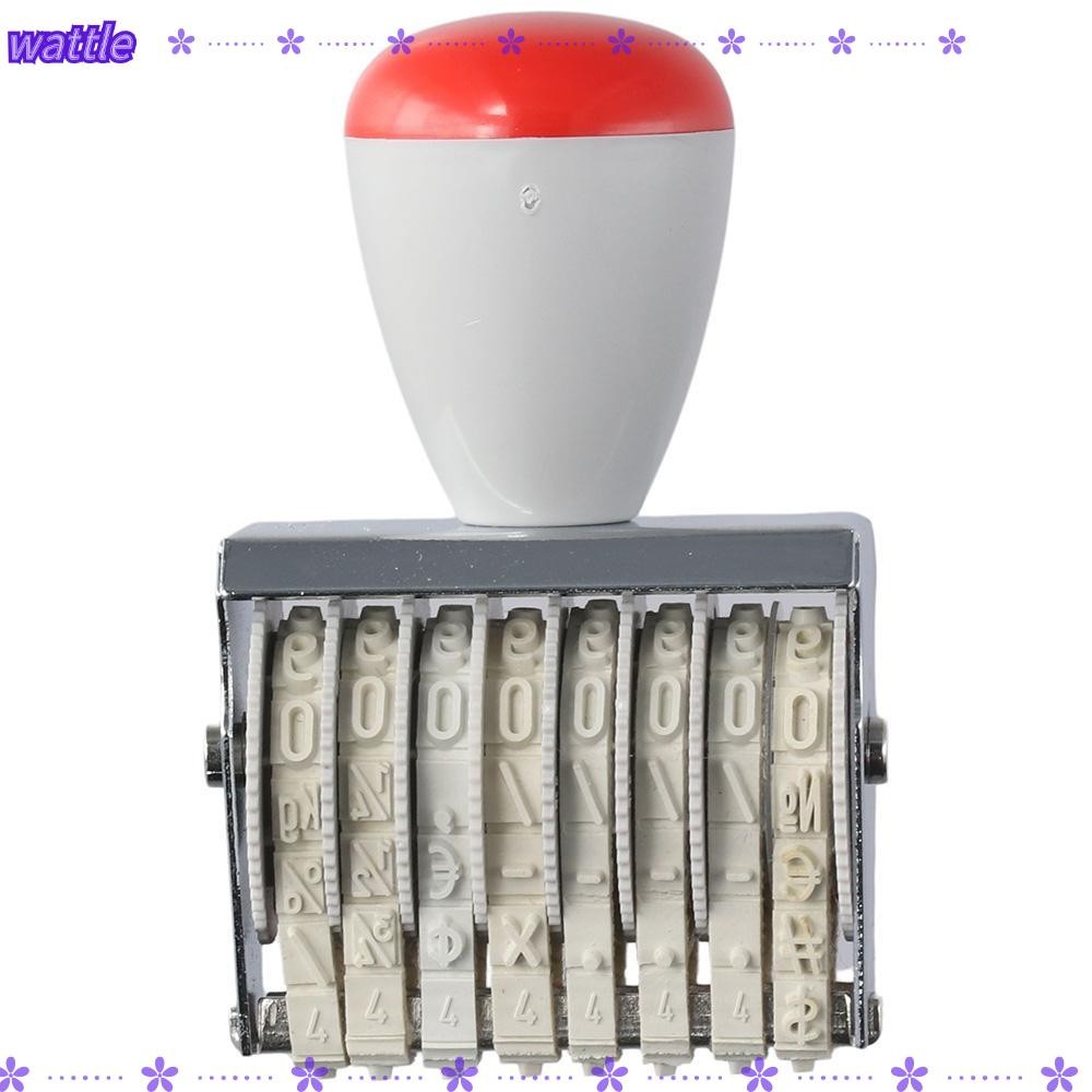 WATTLE Number Stamp, 8 Digit Number Personalized Roller Stamps, DIY ...