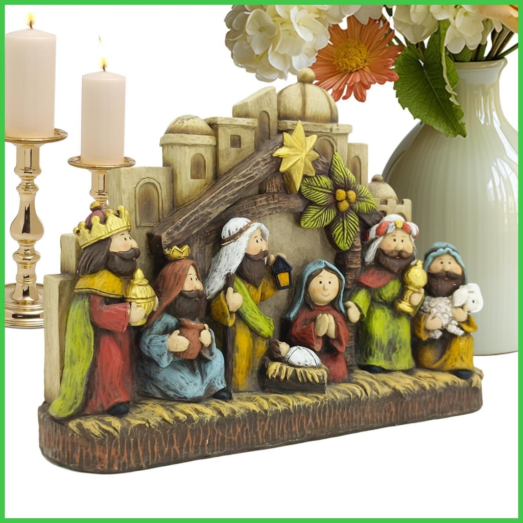 Nativity Figurine Set Nativity Set Desktop Figure Decorations Figurines ...