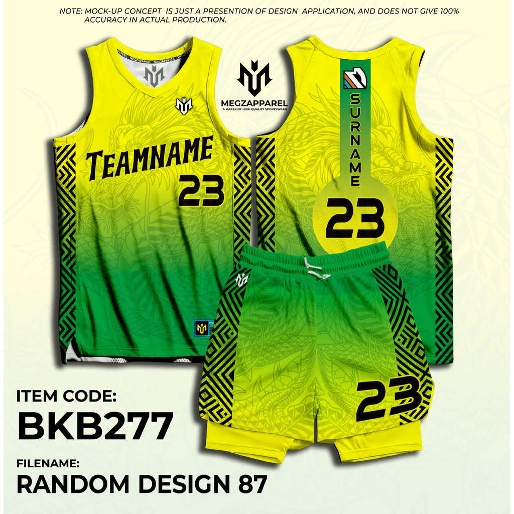 MEGZ Basketball Jersey FULL SUBLIMATION JERSEY (FREE CHANGE TEAMNAME, SURNAME AND NUMBER ...