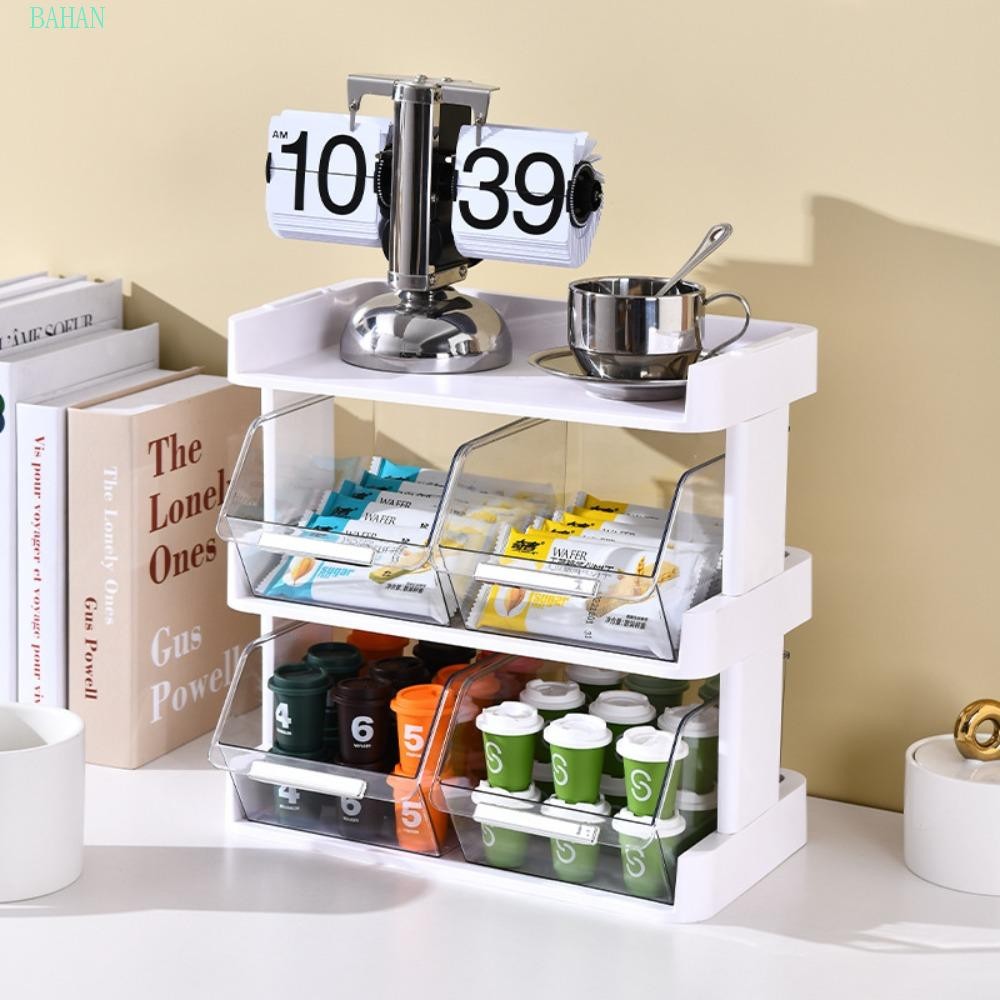 BAHAN Coffee Organizer Drawer Rack, Multifunction Space Saving Kitchen ...