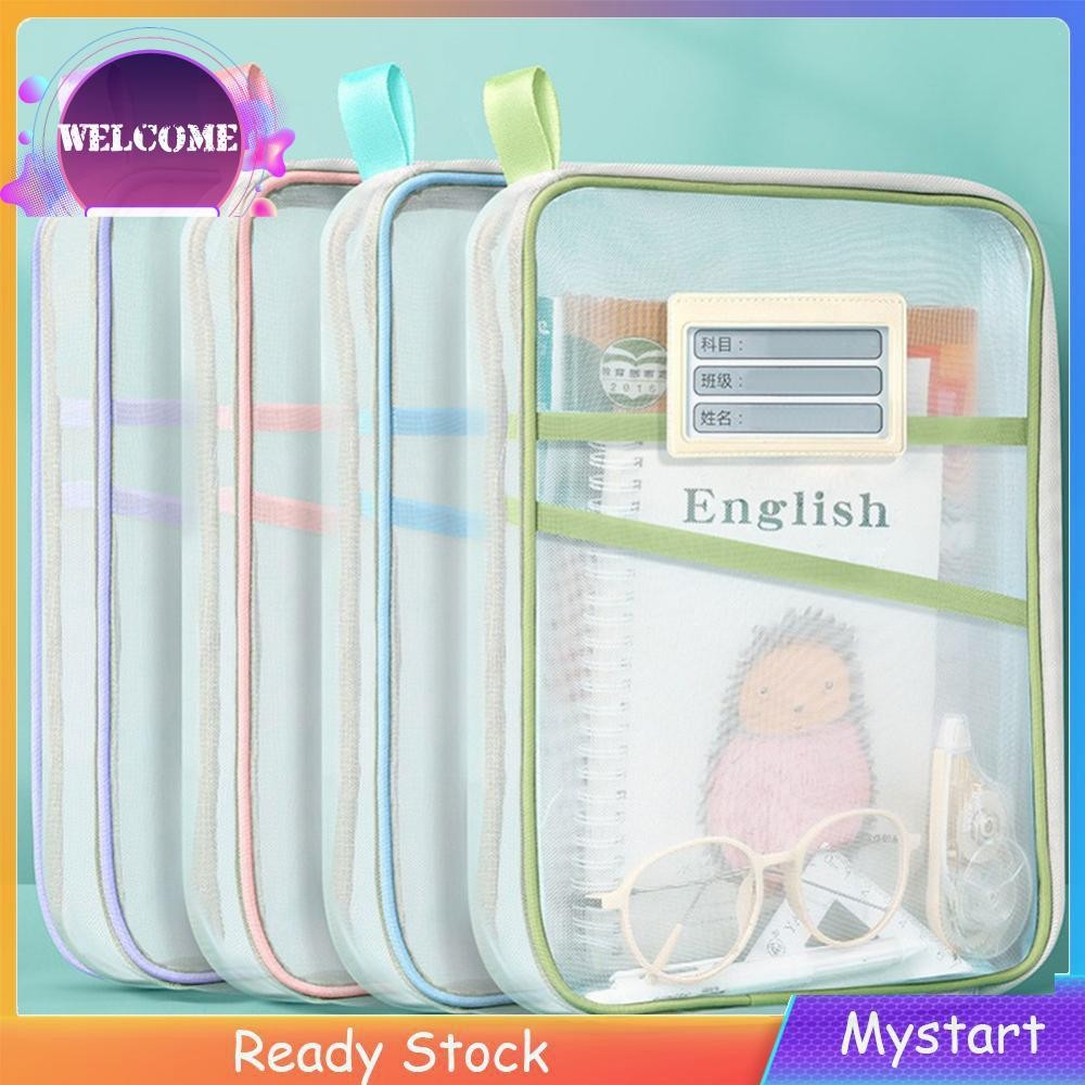 File Document Organizer Mesh File Folder Bag L-shaped for School Office ...