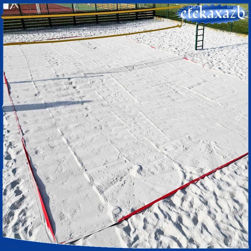 [etekaxazb] 6Pcs Beach Volleyball Lines Court Marker Kit Portable 8M ...