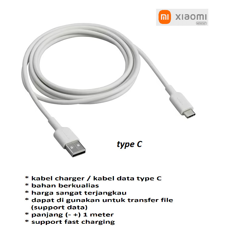Usb type C charger cable xiaomi redmi pad 2 (taiko) - redmi pad 2 4G ...