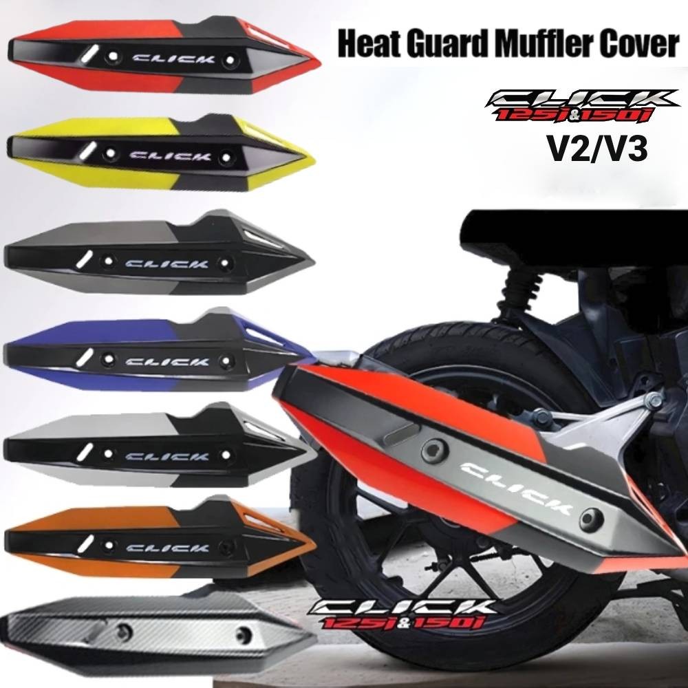 Honda Click 125i 150i V2/V3 Heat Guard New Click Muffler Cover Exhaust ...