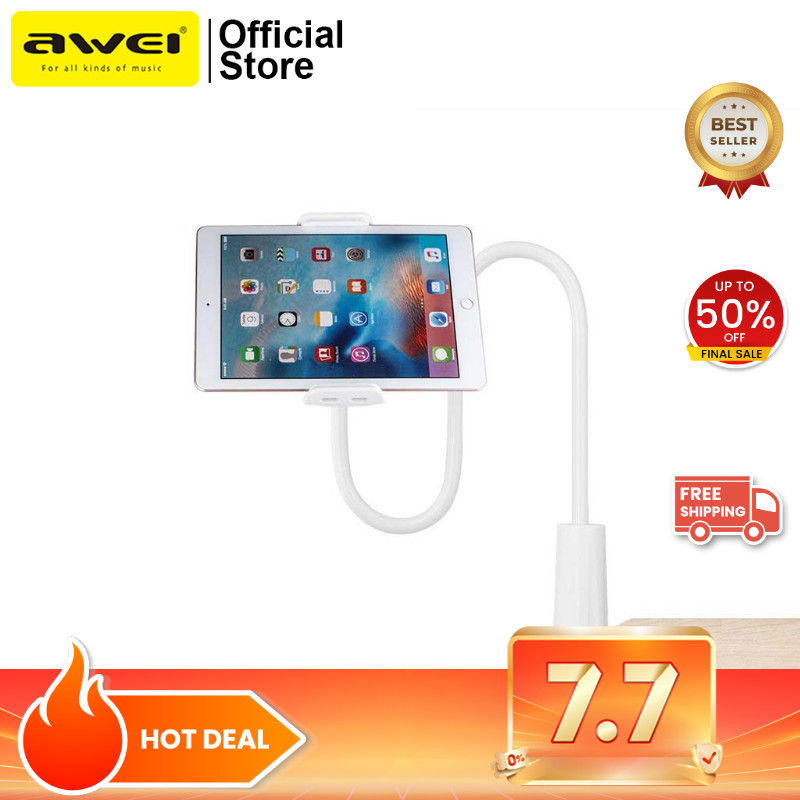 Awei X3 Flexible Foldable Lazy Pod Stand Mount Mobile Phone Holder For ...