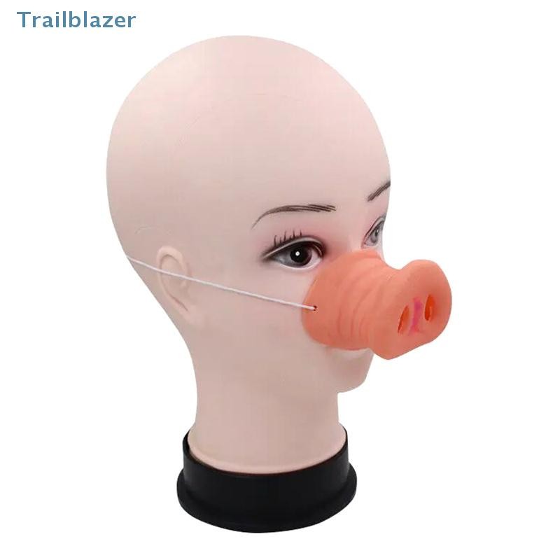 TBPH 1PC Halloween Simulation Latex Pig Nose Fake Nose Party Ghost ...