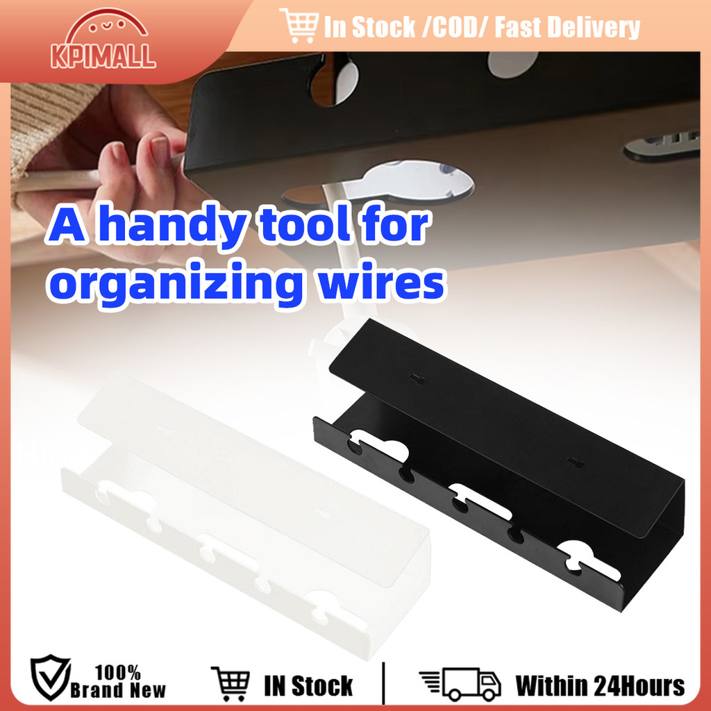 Desktop Plug No-Punch Cable Tray Sturdy and Spacious Power Cord Harness ...