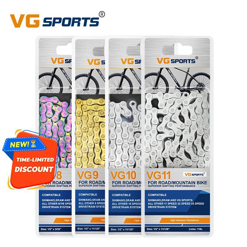 Vg Sports Mtb Bicycle Chain 6 7 8 9 10 11 12 Speed 116 Links Mountain ...
