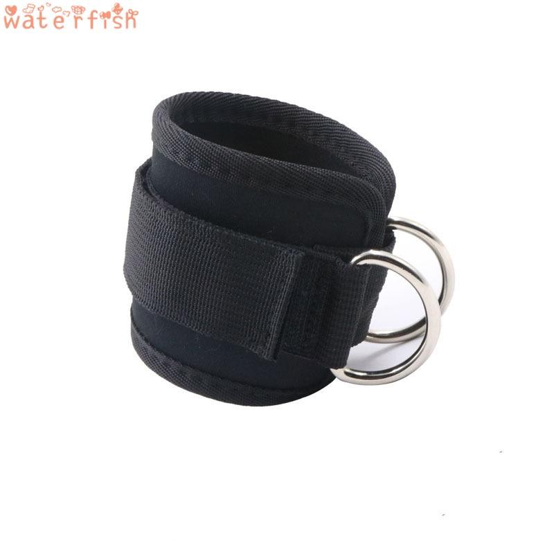 Adjustable D-Ring Ankle Strap - Gym Leg Strength Support Cuffs for ...