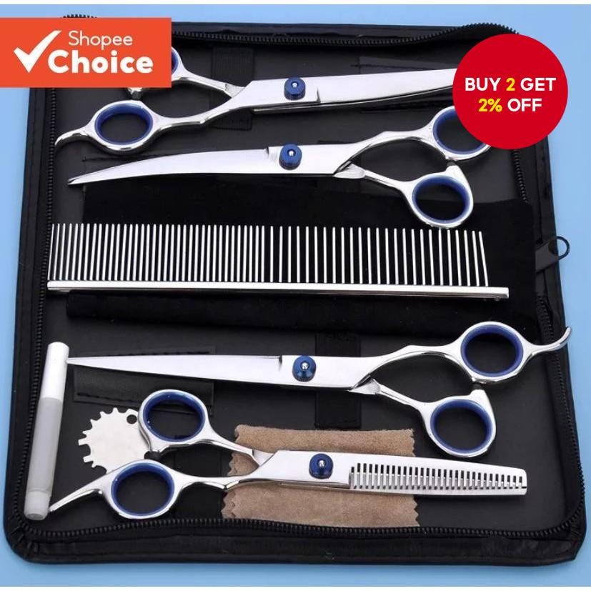 Stainless steel dog / pet scissors / curved up scissors / curved ...