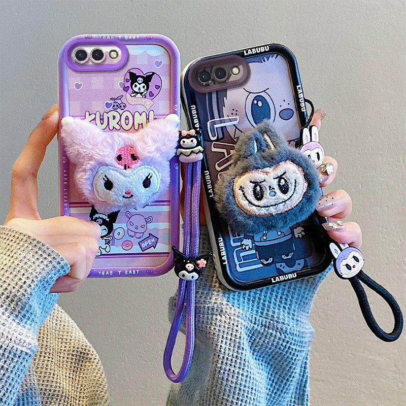 oppo a3s case oppo a12e case cute Plush phone case | Shopee Philippines