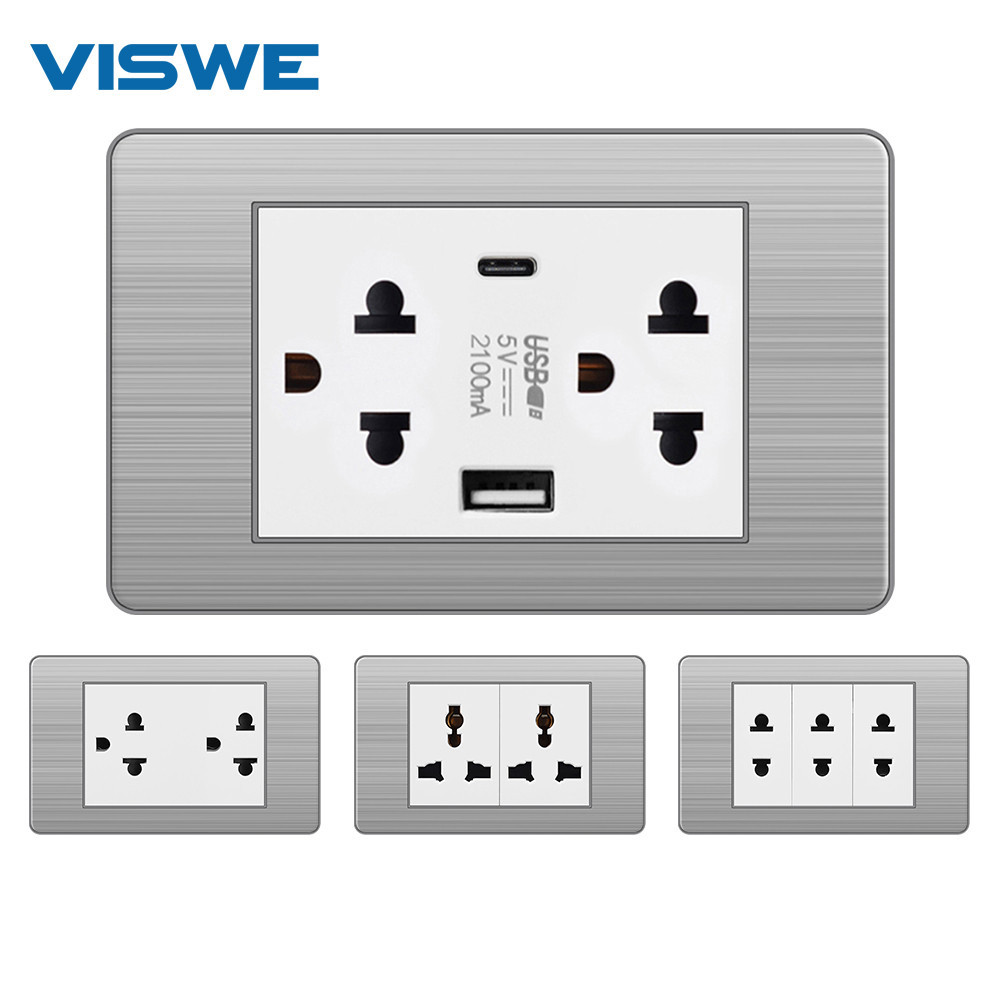 VISWE | usb socket | universal socket | wall socket | power socket | wall switch | light switch ...