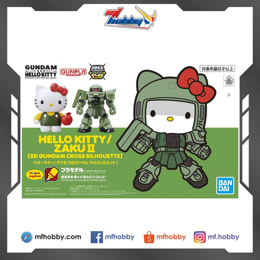 Hello Kitty / Zaku II (SDCS) Plastic Model Kit | Shopee Philippines