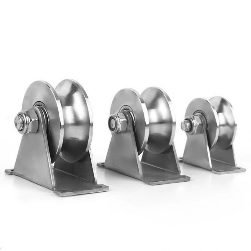 304 Stainless Steel Sliding Gate Roller Wheel – U/V Groove Track Roller ...