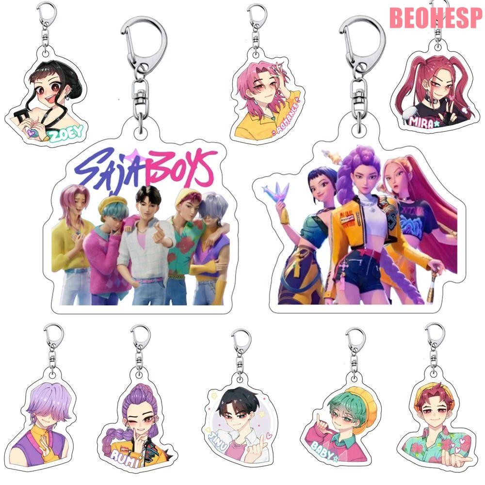 BEOHESP Kpop Keychains, Rumi Zoey Jinu Mira Huntrix Saja Boys Keyrings, Fans Gifts Demon Hunters ...