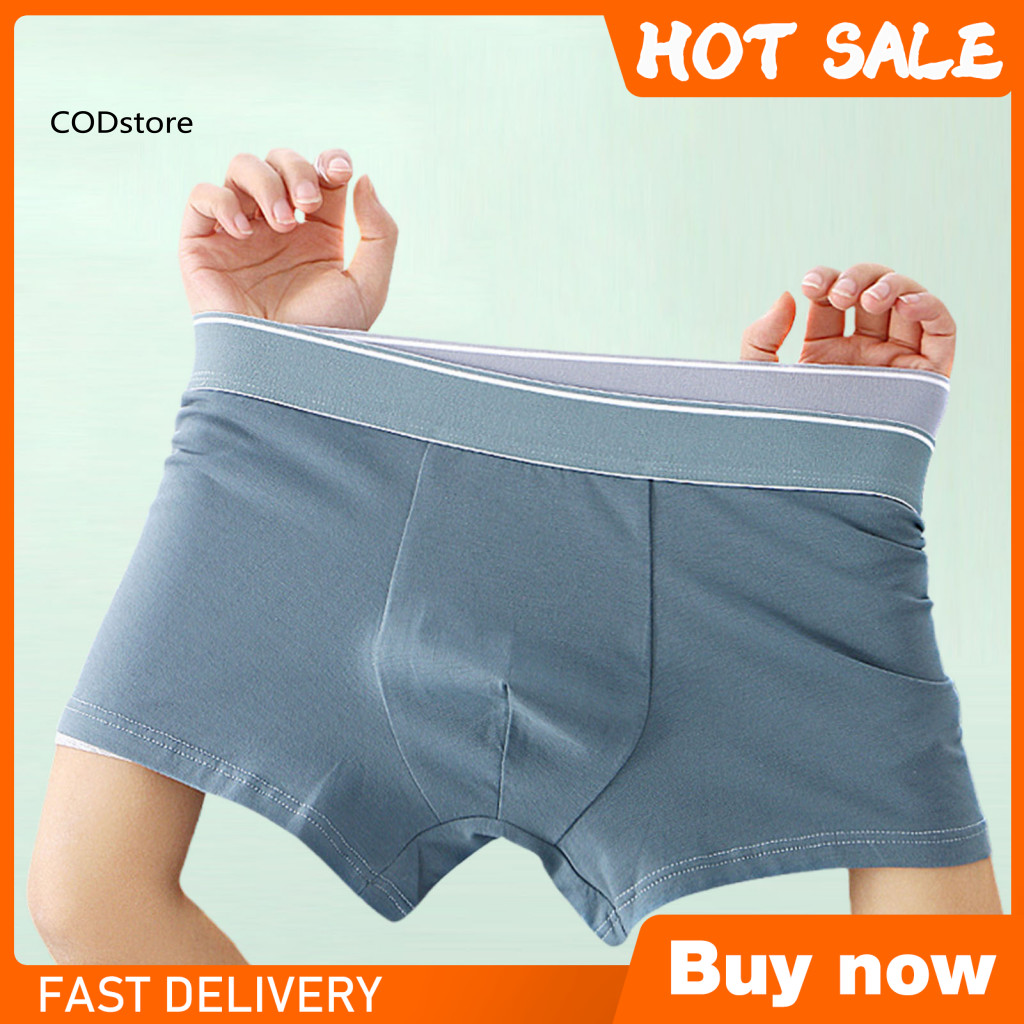 KDCOD* Men Boxer Underwear Fine Routing Men Underwear Breathable Mesh ...