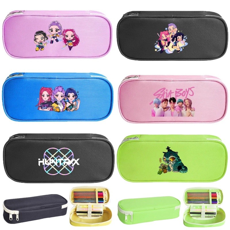 Kpop Demon Hunter Color Pen Box Huntrix Rumi Mira Zoey Children's Cute ...