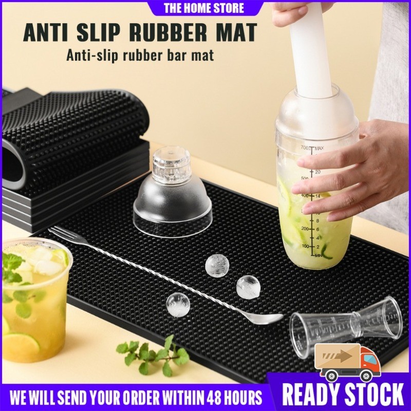 Anti-slip Bar Rubber Mat Bar Mat PVC Pad Coaster Barber Insulation Cup ...