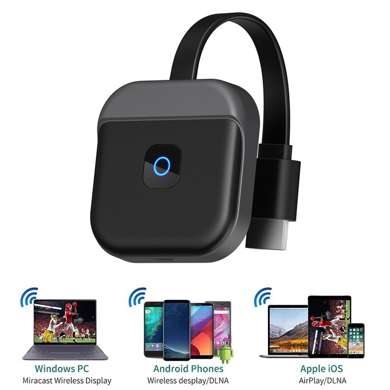 Wireless HDMI-Compatible Video Receiver Screen Mirroring 2.4G 5G 1080 ...