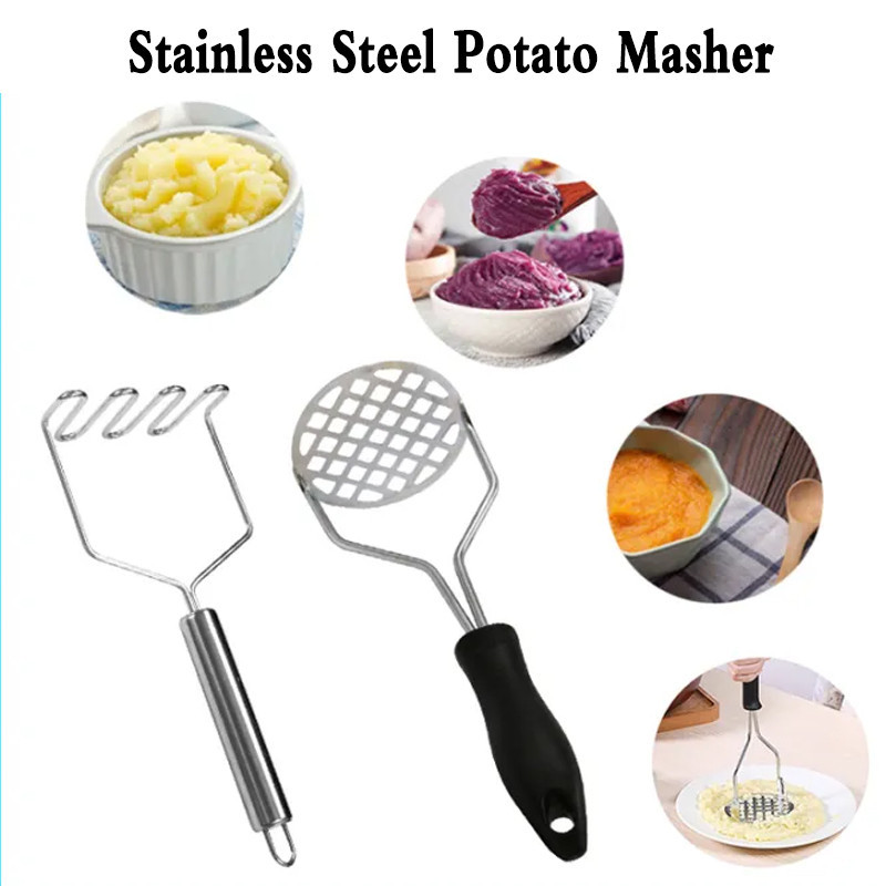 Potato Smasher Stainless Steal Shape Wave Potato Kitchen Masher Tool ...