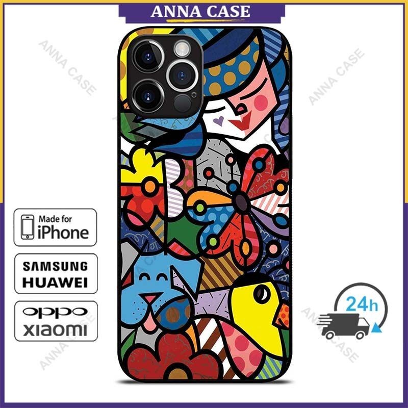 Romero Britto Phone Case for iPhone 16 Pro Max / iPhone 15 Pro Max ...