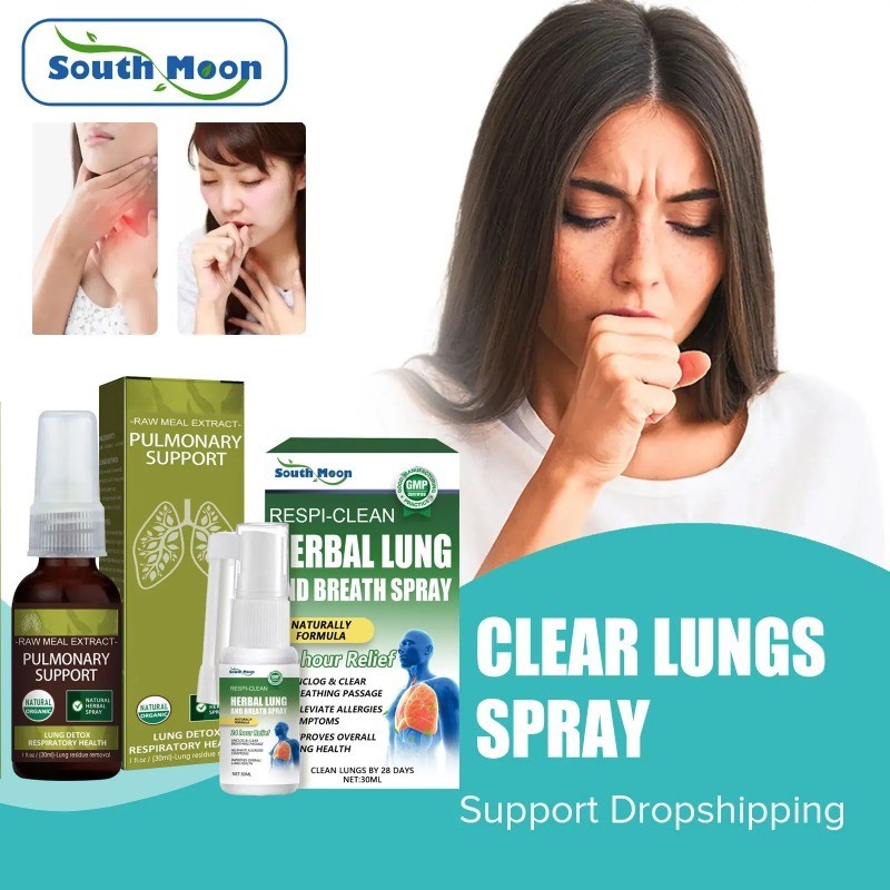 Lung Detox Clear Spray Relieve Dry Itching Expectoration Cough ...
