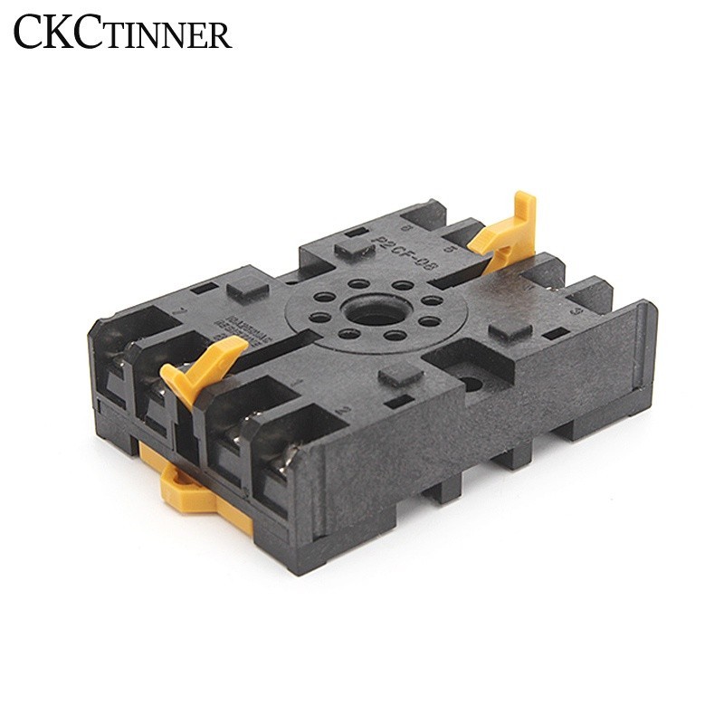 RQ+＞1pcs Relay Socket Base P2CF-08 8pin For DH48S ST3P AH3-3 MK2P JTX ...