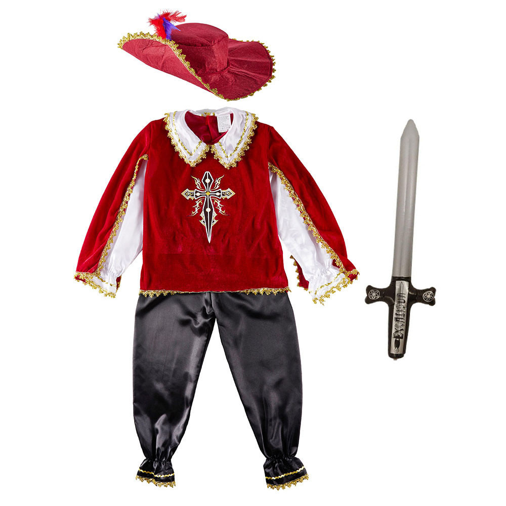Boys Medieval Musketeer Costumes Child Kids Greek Roman Warrior Knight ...